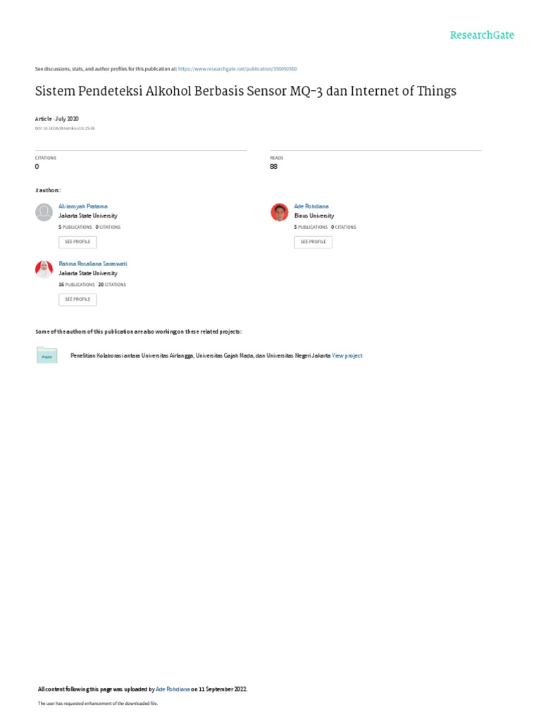 Cairan Pendeteksi Kadar Alkohol IoT | PDF | Computer Engineering ...