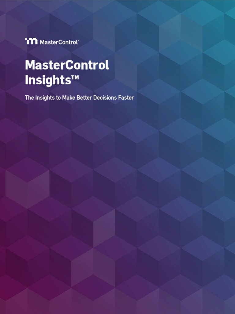 Mastercontrol Insights Overview Pdf Computer Science Information