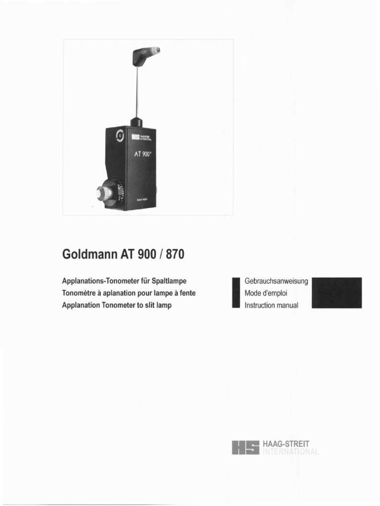 Goldmann Tonometer Calibration | PDF