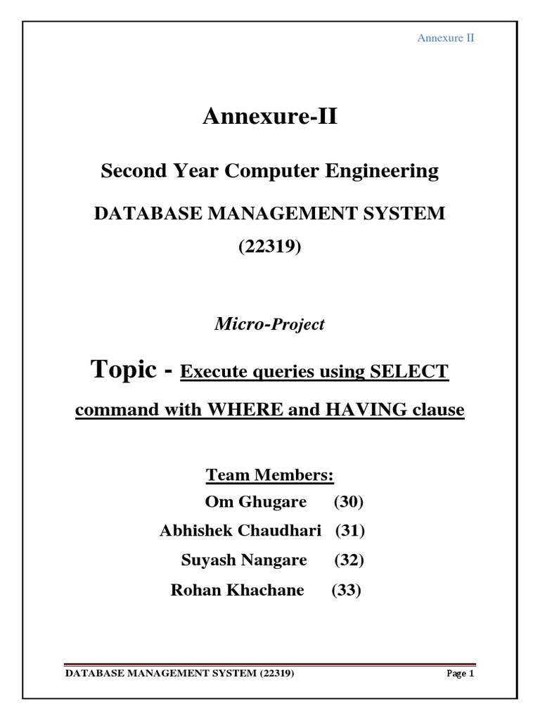 Dms 22319 Microproject | PDF