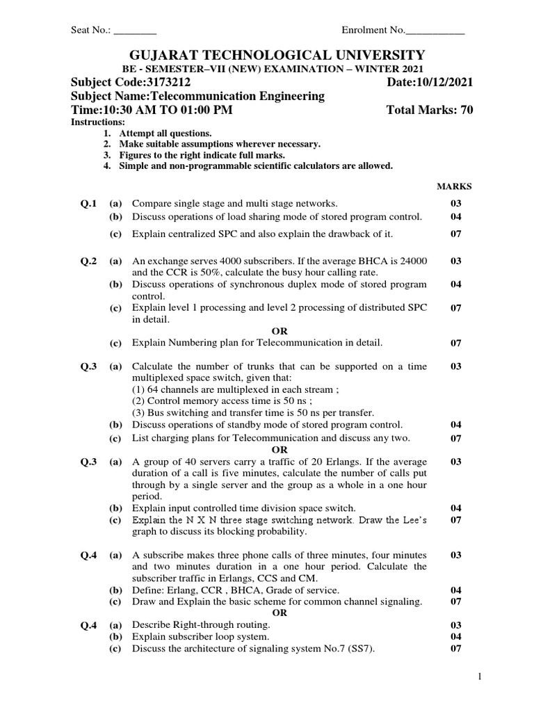 Gujarat Technological University | PDF | Electrical Engineering | Computing