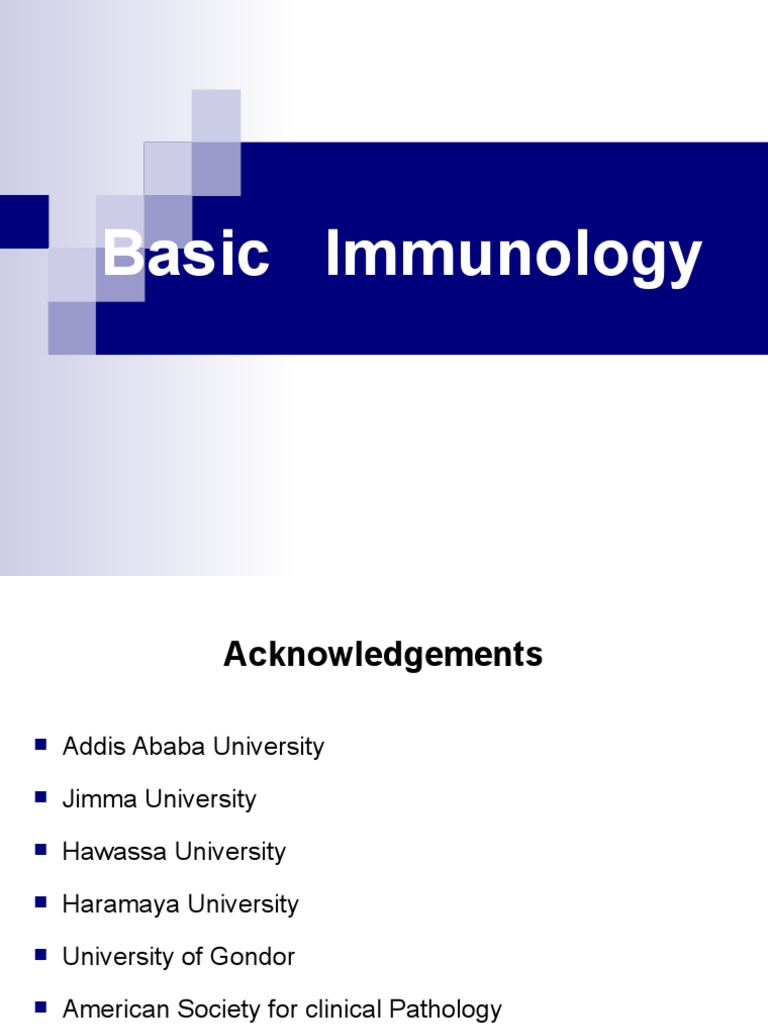 Chapter 1 Basic Immunology Ppts DZ 2010 | PDF | Immune System ...