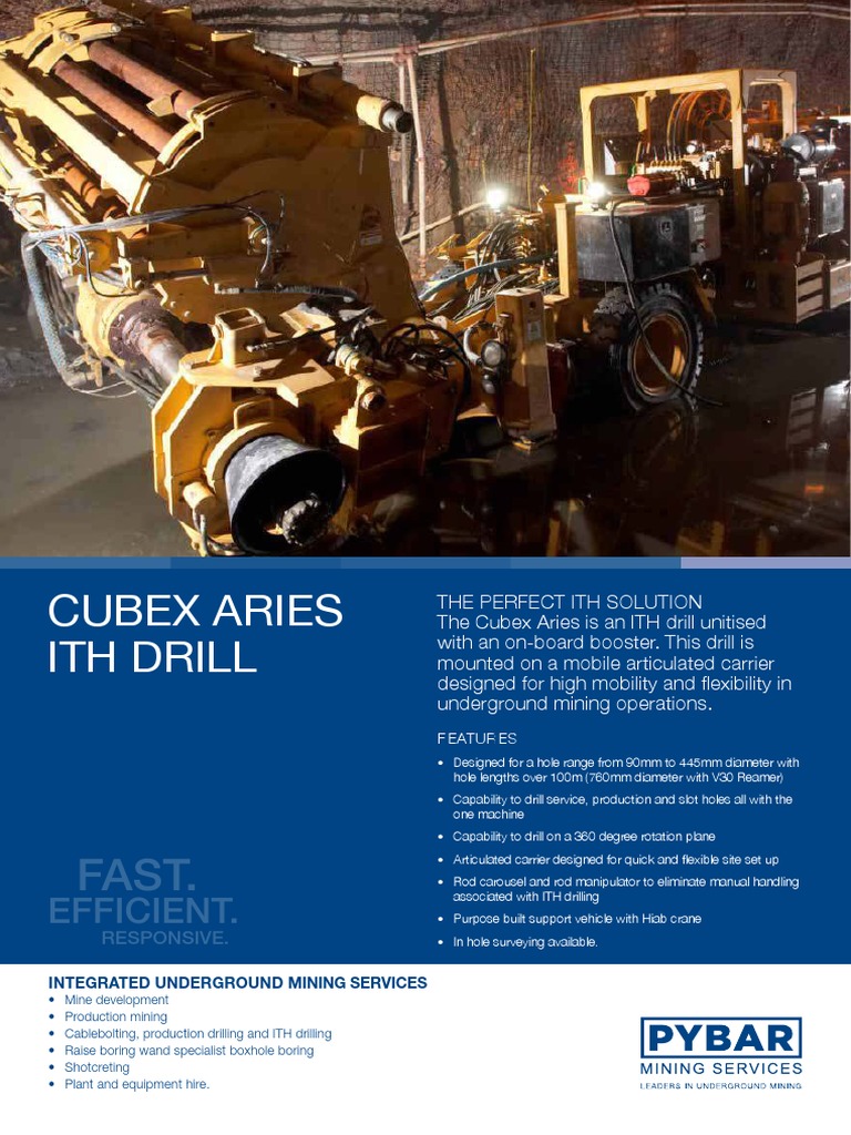 Drill Cubex Aries ITH Flyer | PDF