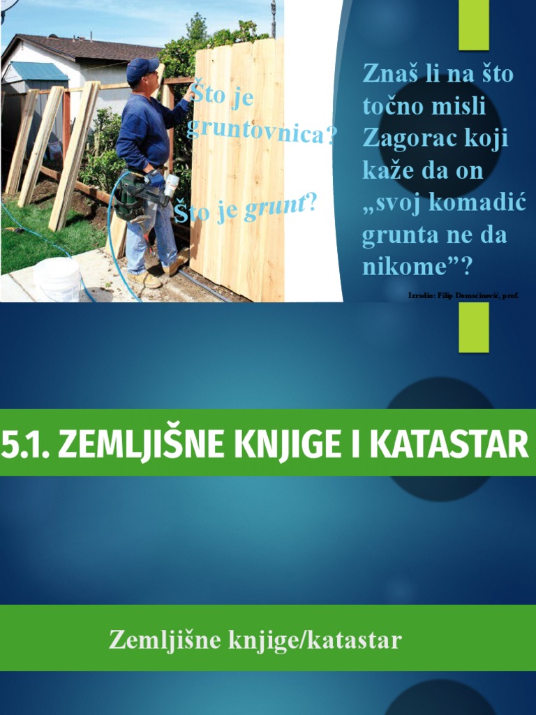 5.1. Zemljišne Knjige I Katastar | PDF