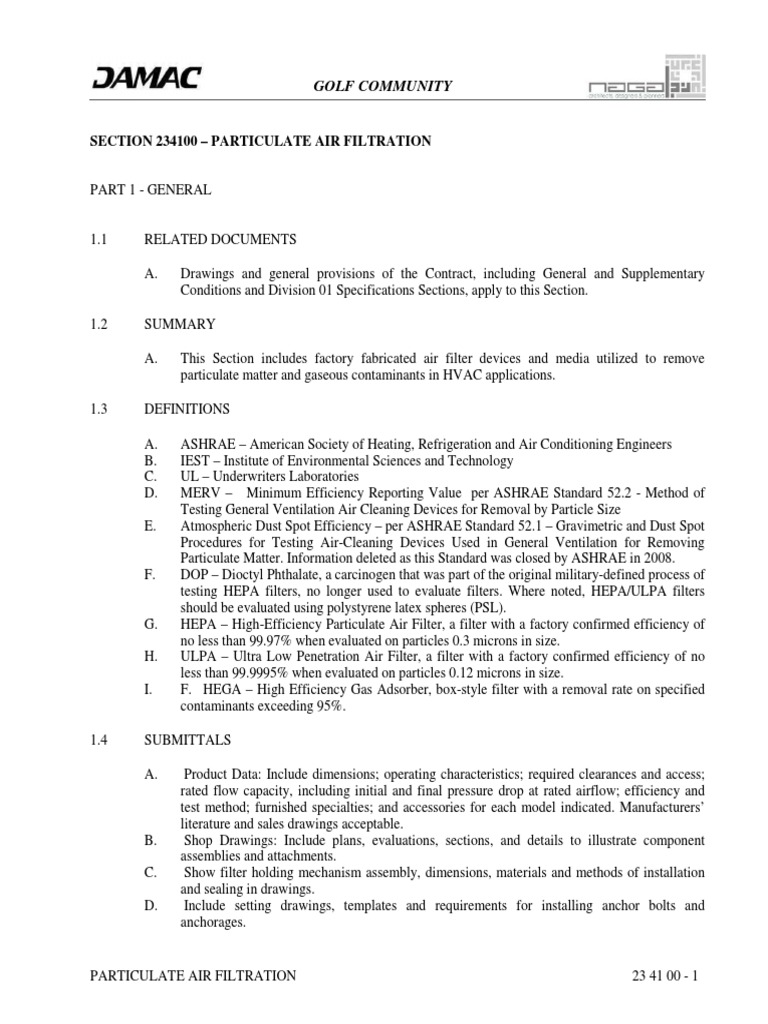 All Hvac Specifications | PDF | Mechanical Engineering | Materials