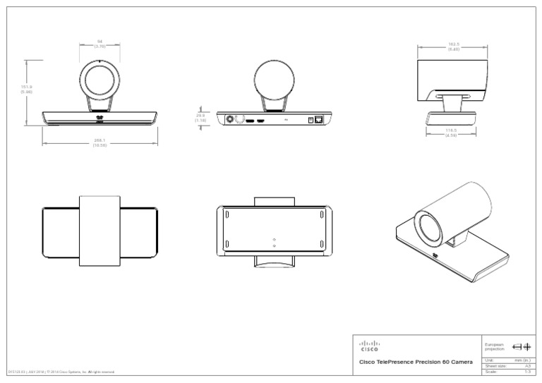 Precision60camera Cad Drawings | PDF