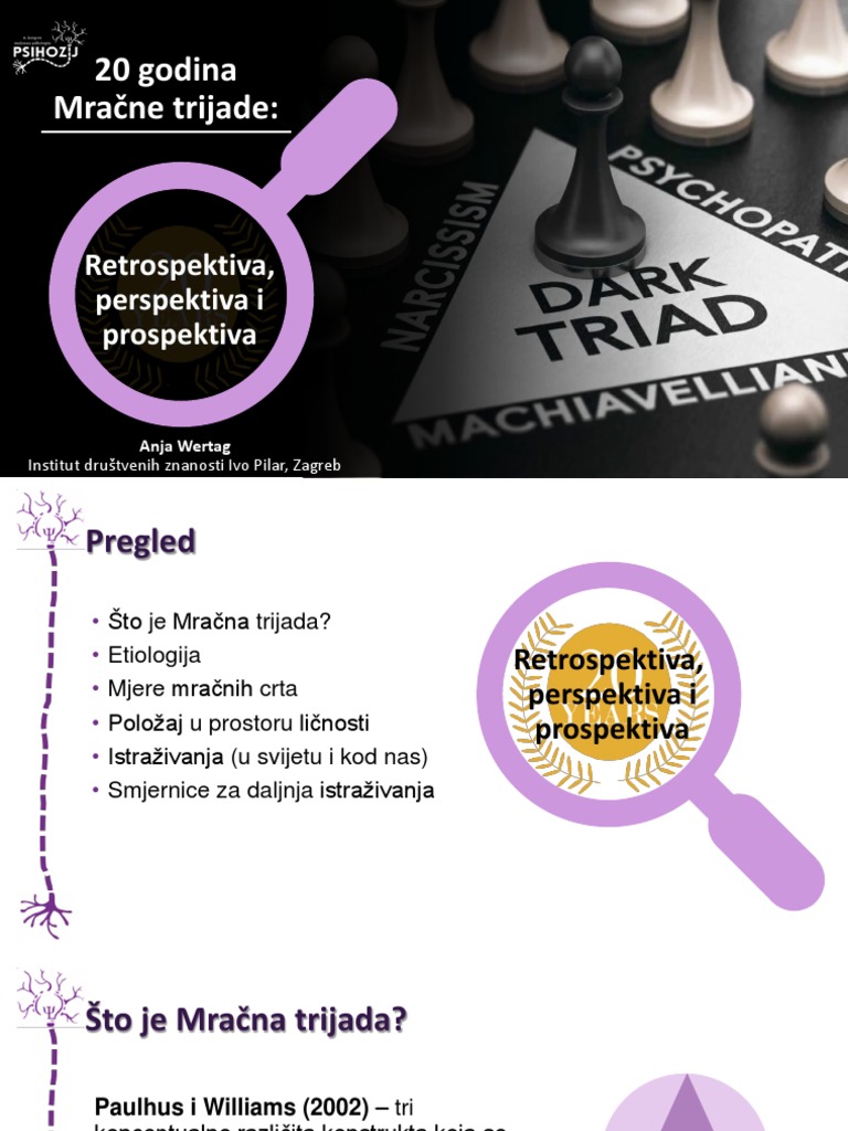 Psihozij - 20 Godina Mračne Trijade - Anja Wertag | PDF