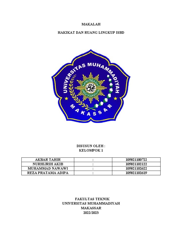 Makalah Hakikat Dan Ruang Lingkup Isbd | PDF