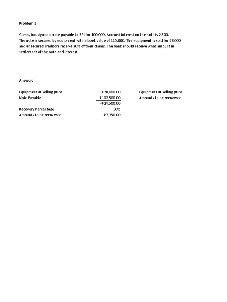 Corporate Liquidation Problem Solving | PDF | Debits And Credits | Equity (Finance)