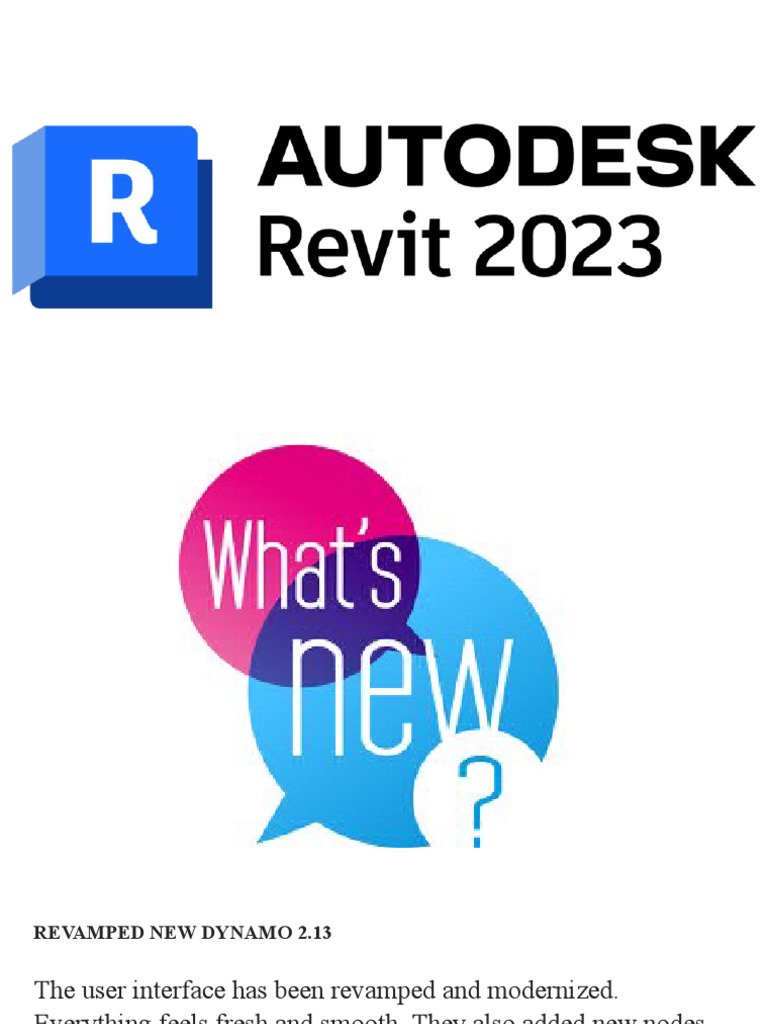 Revit 2023 Feature Overview: Enhanced Interfaces, Workflows, and Modeling Capabilities | PDF ...