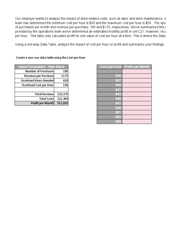 What If Analysis 6 | PDF