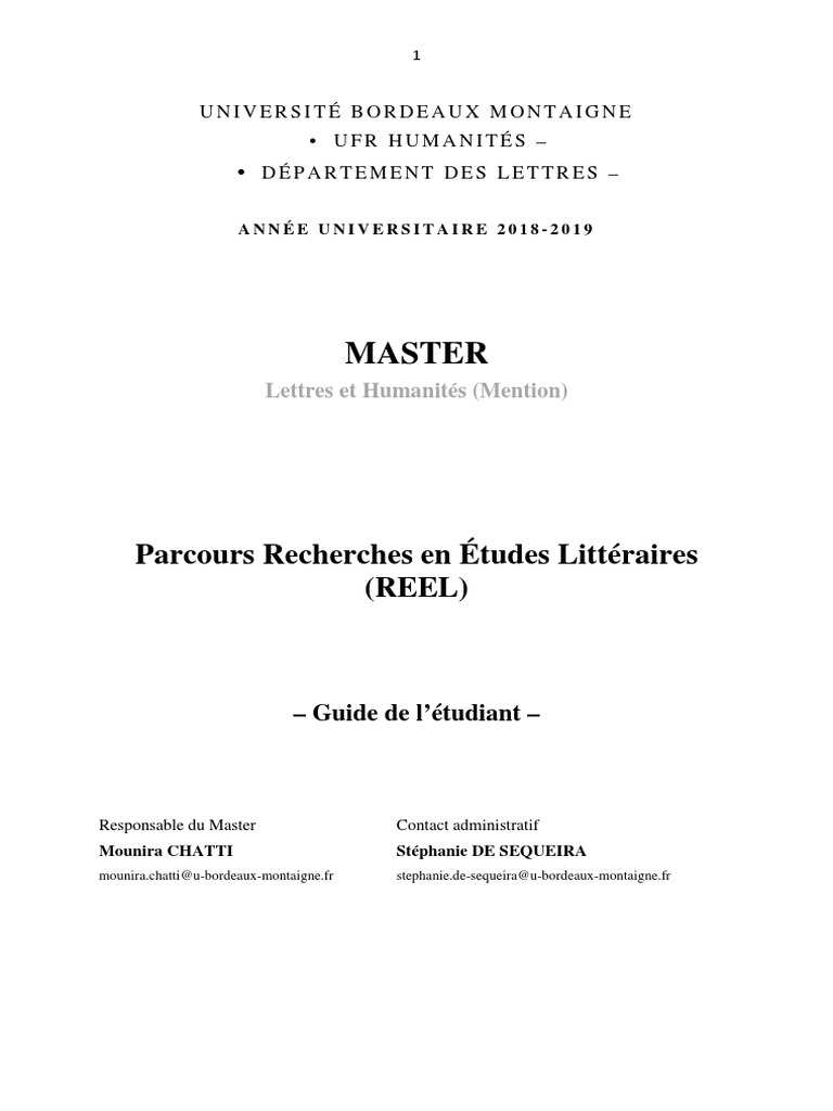 Guide Master Reel 2018-2019 | PDF Guide Master Reel 2018-2019 | PDF