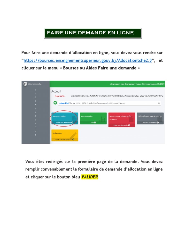 Faire Une Demande | PDF