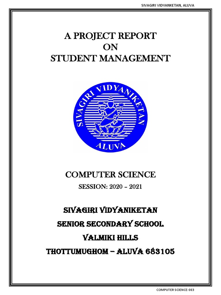 Student Management System Using Python, MySQL and Tkinter | PDF | My Sql | Python (Programming ...