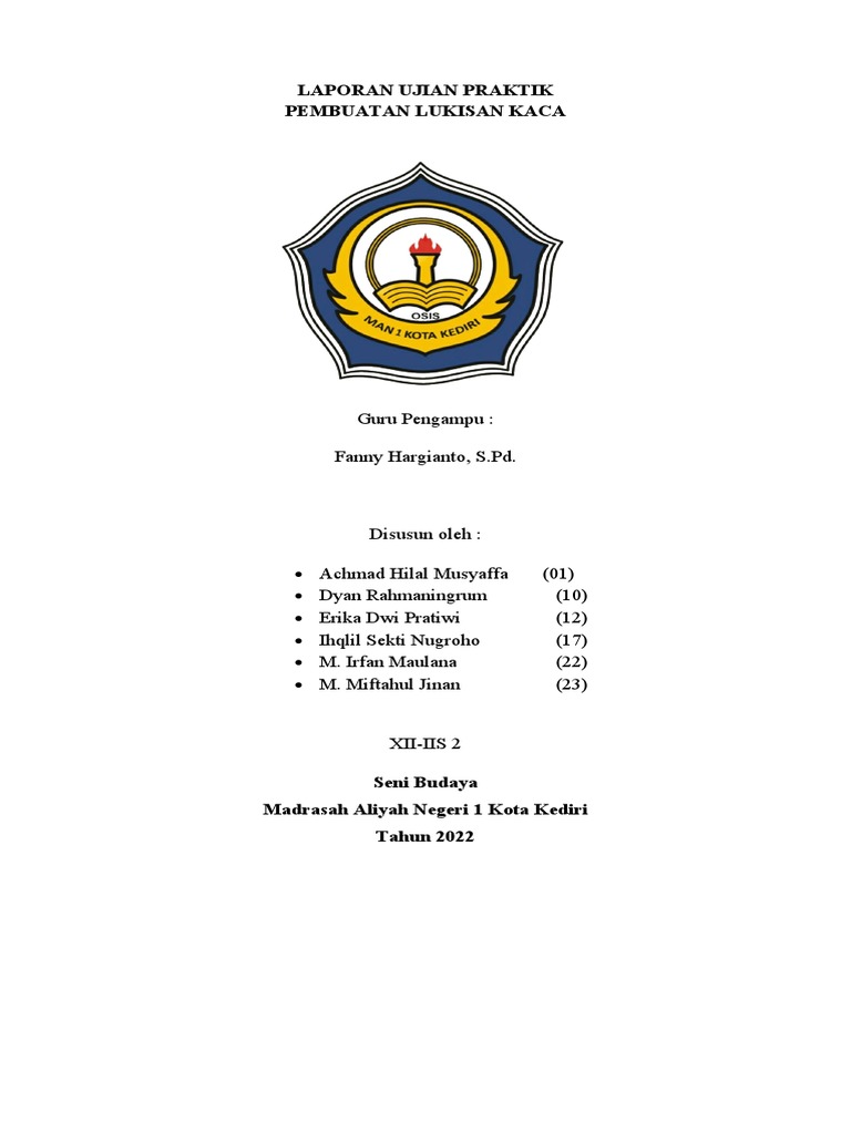 Laporan Uprak Senbud 3 Fix | PDF