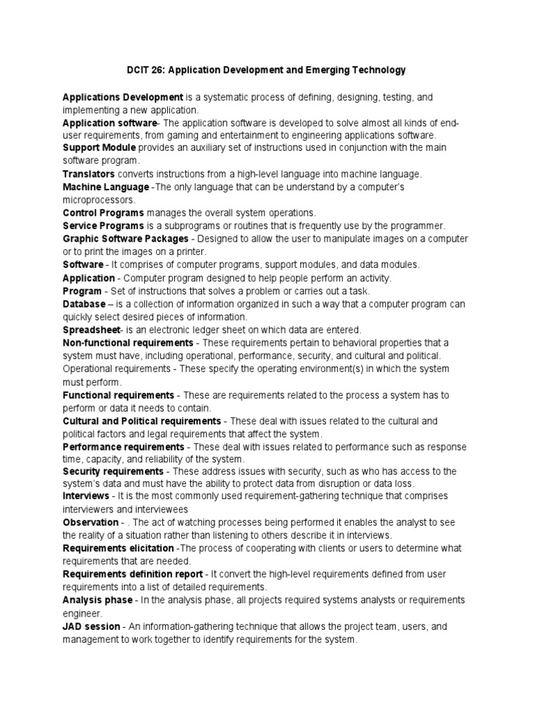 DCIT26 Reviewer | PDF | Object (Computer Science) | Programming