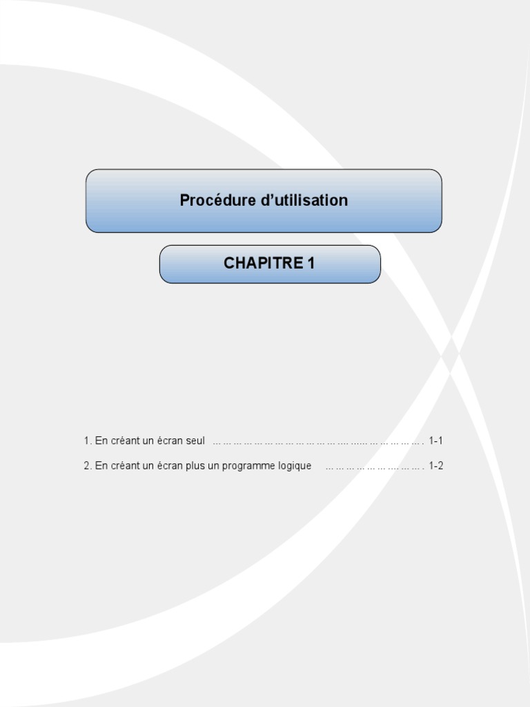 Procédure d'utilisation d'écran et logiciel | PDF | Informatique ...