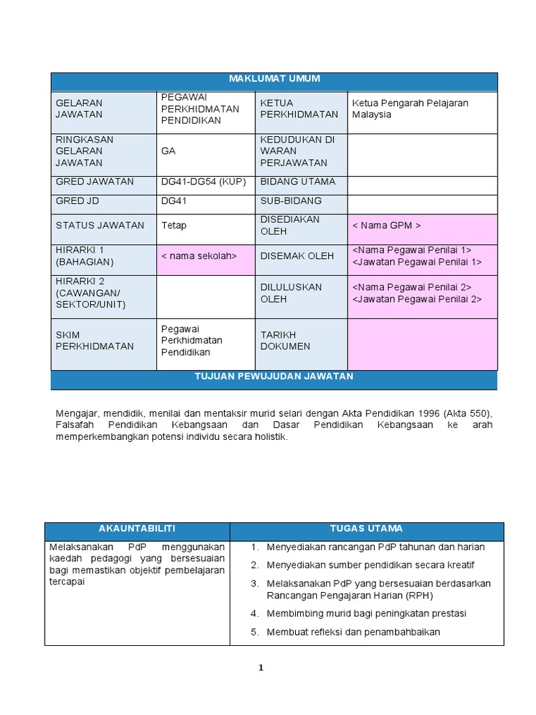 JD - Guru Akademik DG41 Hakiki | PDF