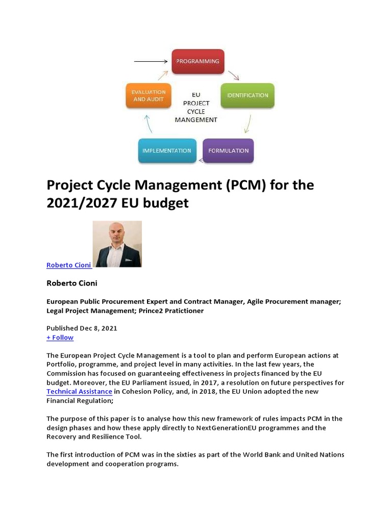 Project Cycle Management-2021-2027-Summary | PDF | European Union ...