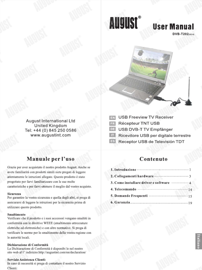 DVB-T202 IT August Manual | PDF