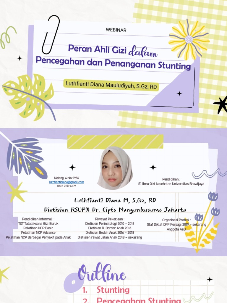 Peran Ahli Gizi Pencegahan Stunting | PDF