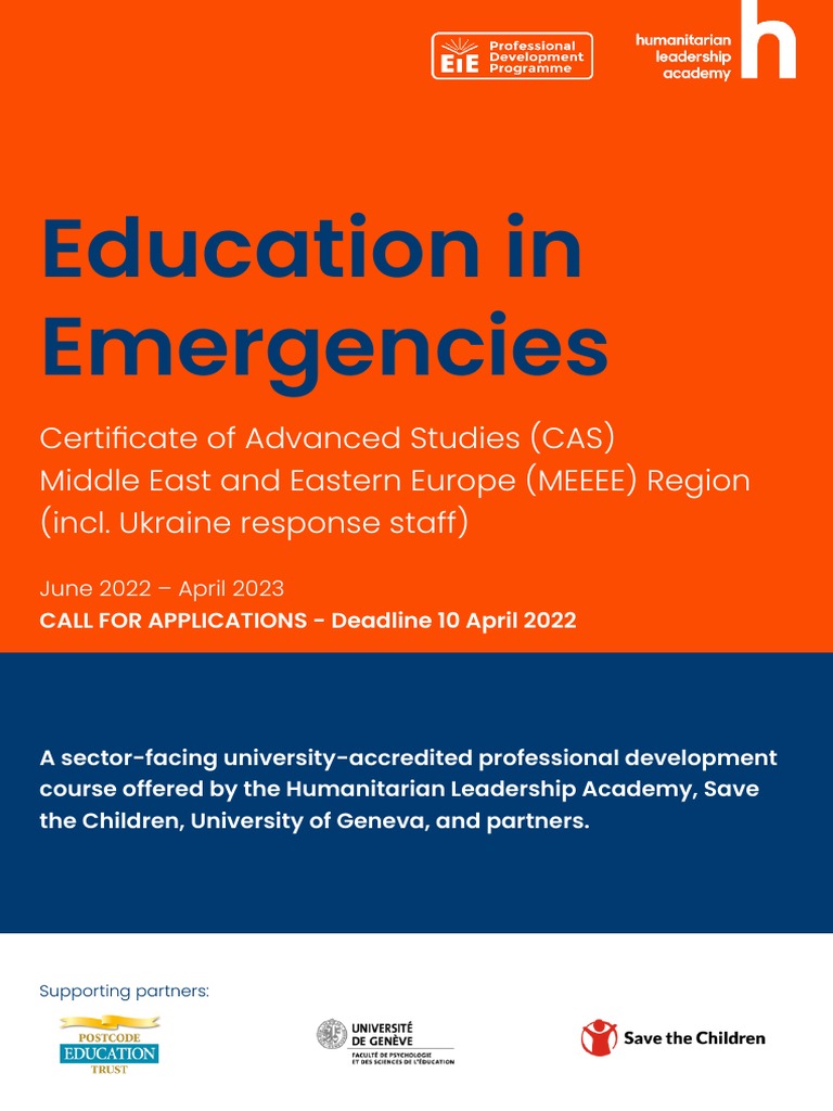 MEEE Certificate of Advanced Studies - EiE | PDF | Learning | Educational Technology