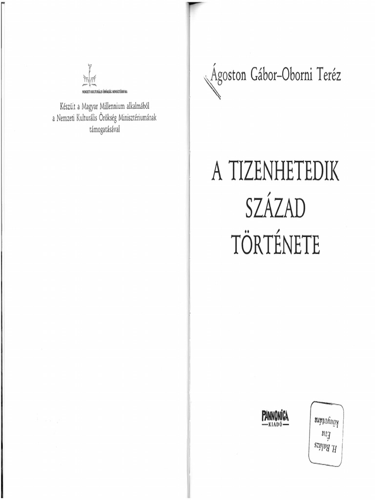 Ágoston Gábor, Oborni Teréz A Tizenhetedik Század Története | PDF