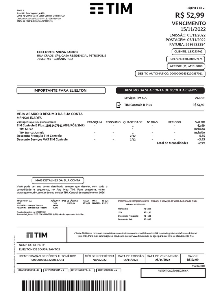Tim - Go | PDF | Empresas | Brasil