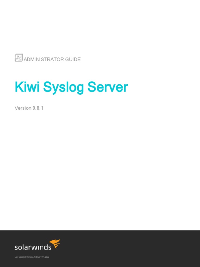 Kiwi SysLog Administrator Guide | PDF | Port (Computer Networking ...