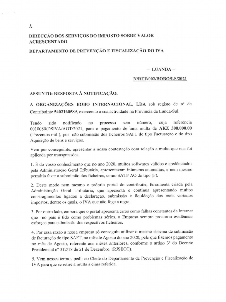 A Direcção Do Iva | PDF