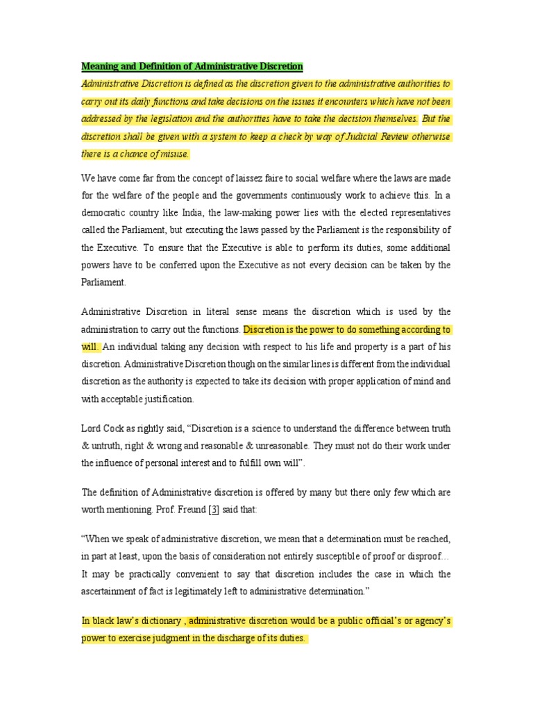 Administrative Discretion and Remedies | PDF | Mandamus | Writ