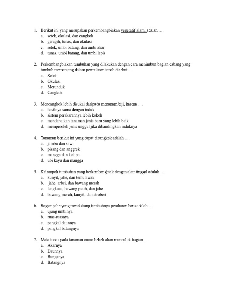 Latihan Ipaa | PDF | Griya & Taman | Kesehatan Holistik