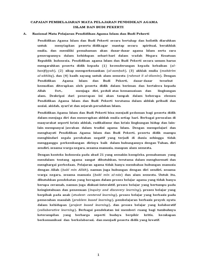 CP Pendidikan Agama | PDF | Karier & Perkembangan | Agama & Spiritualitas