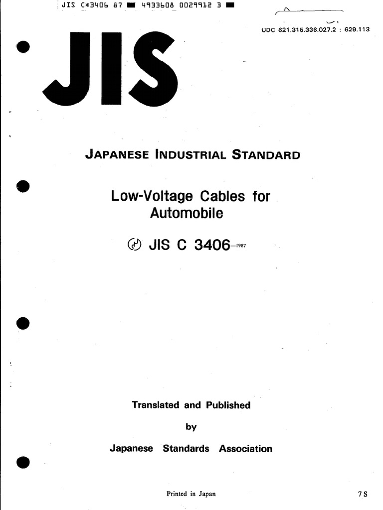 Jis C3406-1987 | PDF