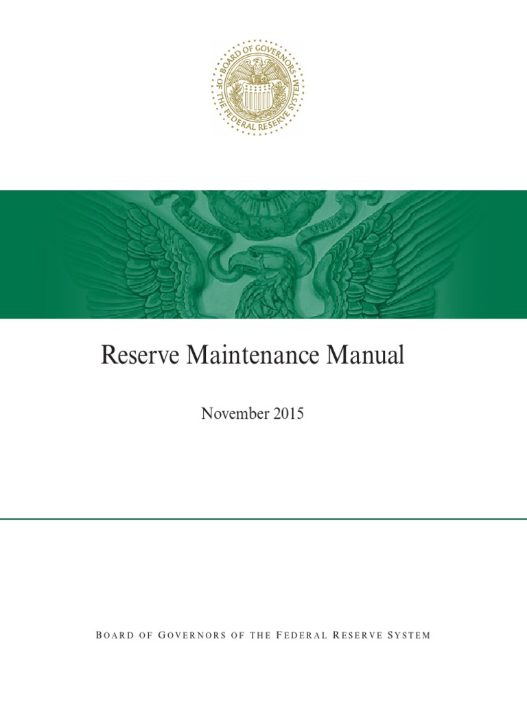 Example of Maintenance Manual Template | PDF | Reserve Requirement | Banks