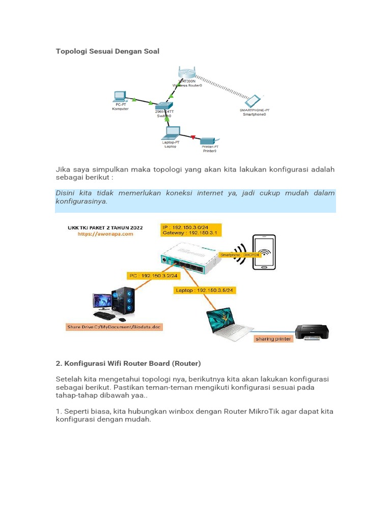 Topologi Sesuai Dengan Soal | PDF