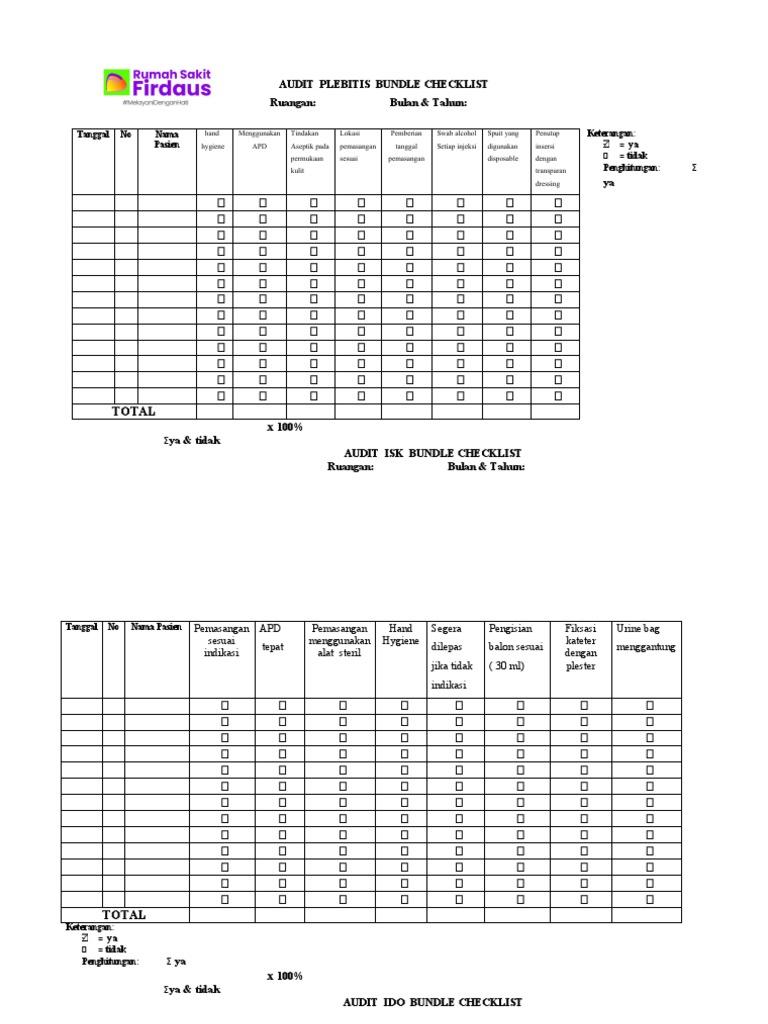 Audit Iad, Isk, Ido, Vap Bundle Checklist | PDF