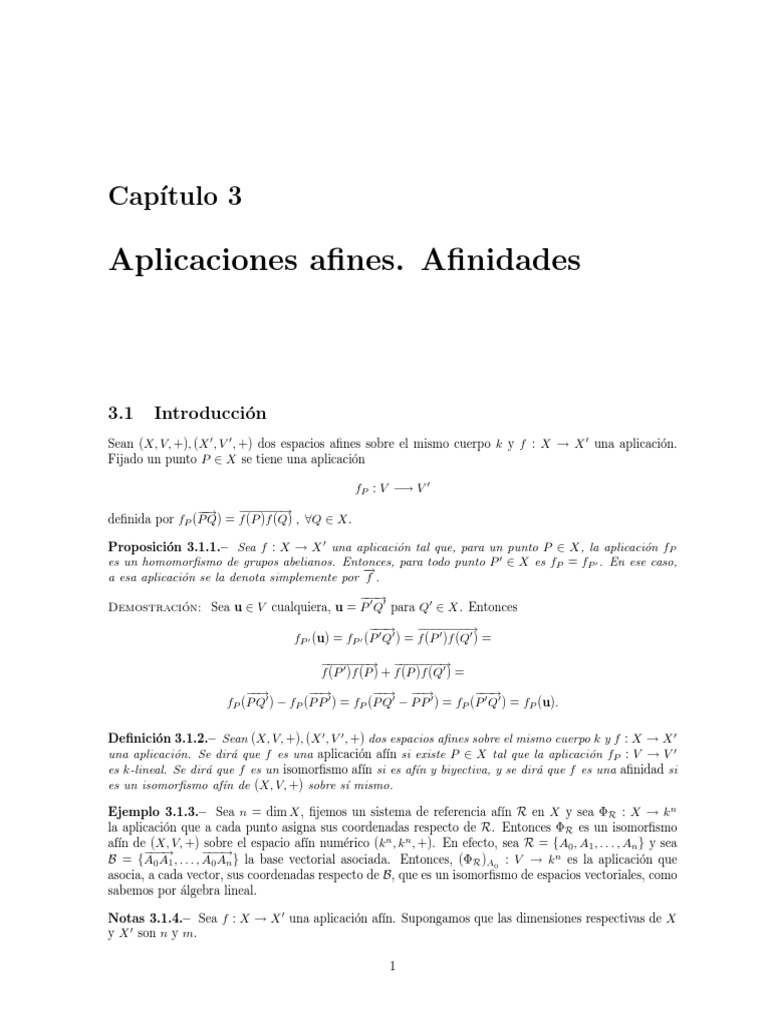 Tema 3 Ref | PDF | Geometría | Álgebra abstracta