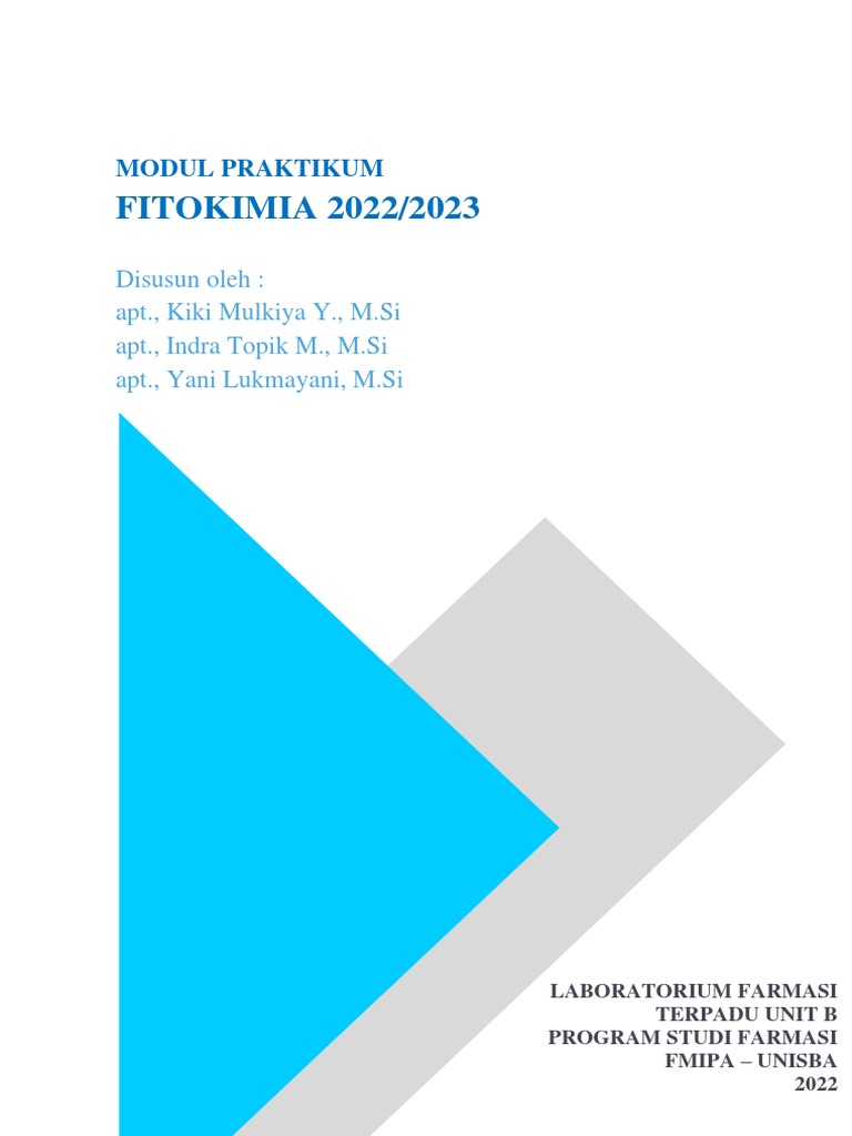 Modul Praktikum Fitokimia 2022 | PDF