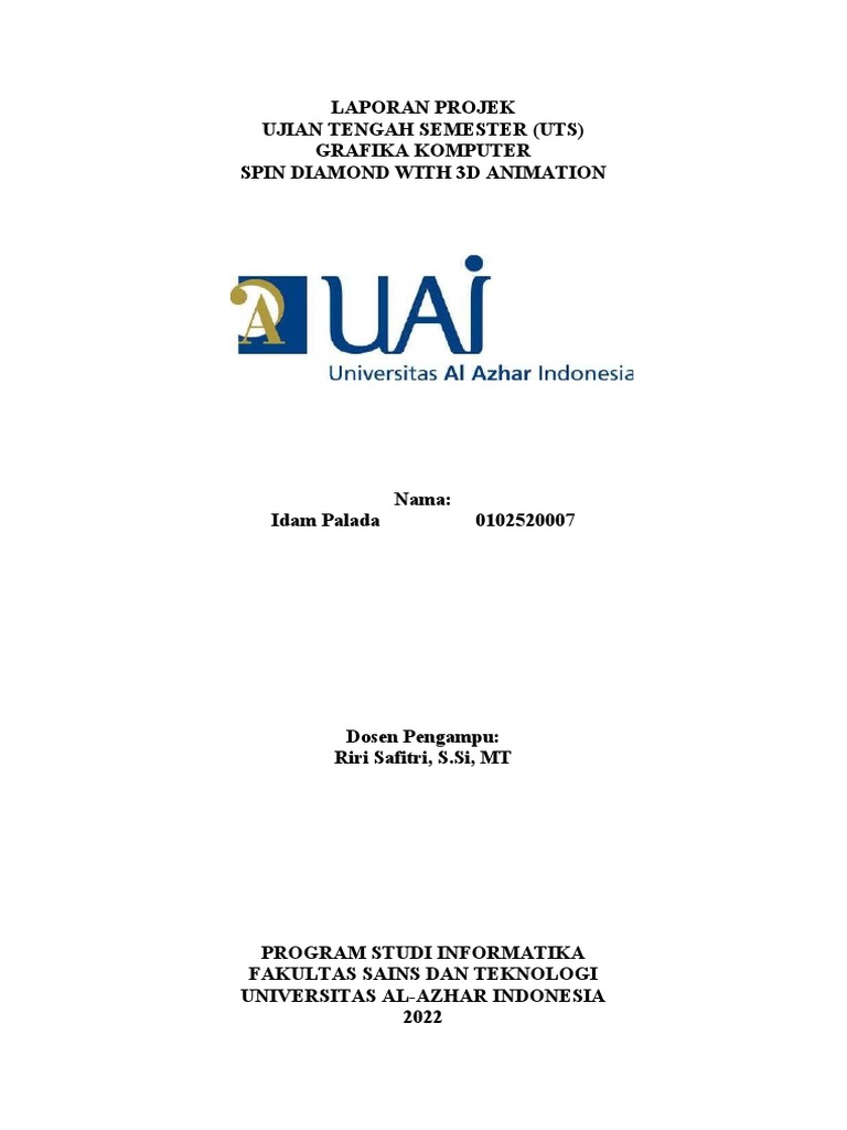 Spin Diamond 3D Animation dengan Python | PDF | Komputer