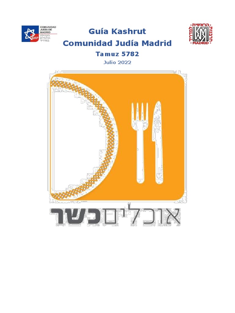 Lista Kashrut Julio 2022-V4 | PDF | Postres | Chocolate