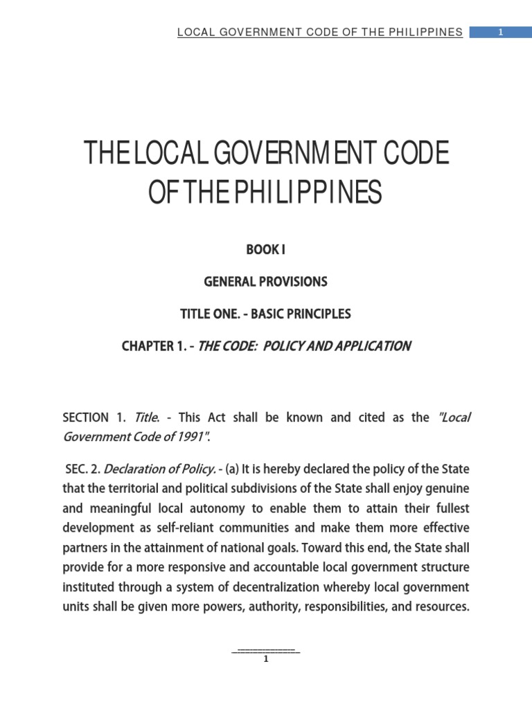 Local Government Code Ra 7160 | Eminent Domain | Local Government