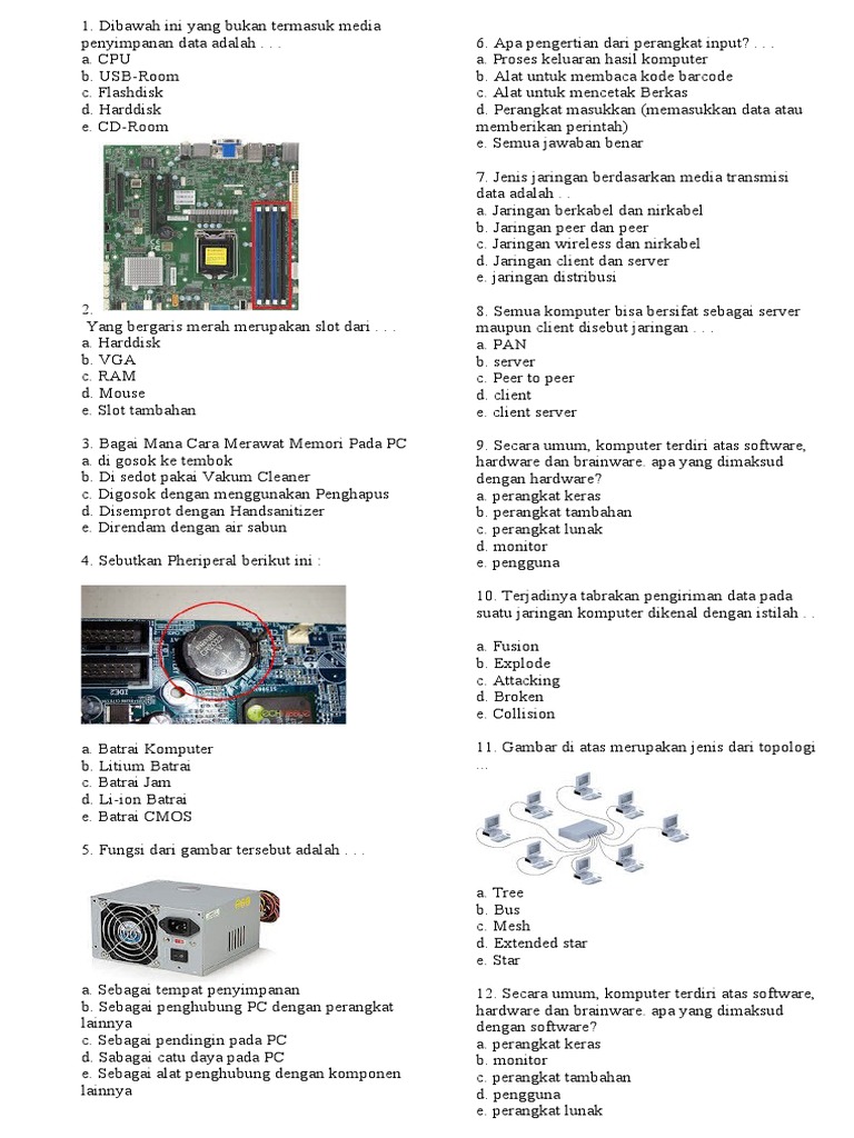 Kuis Dasar Komputer dan Jaringan | PDF