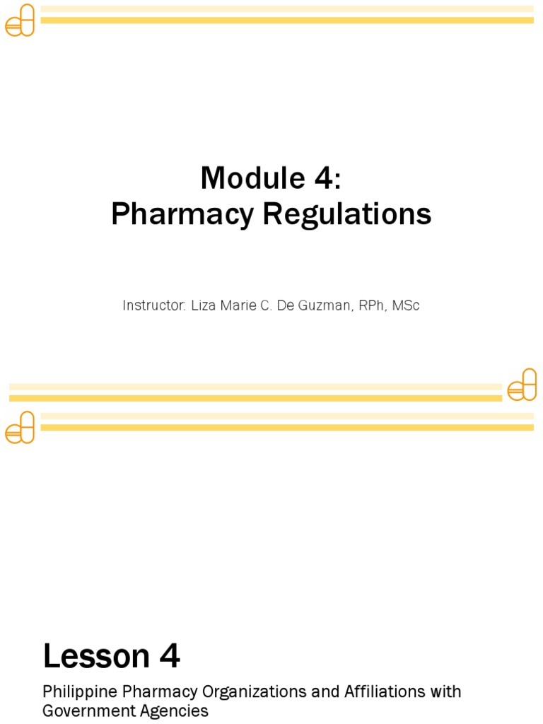 PIP - Module 4 | PDF | Pharmacist | Pharmacy