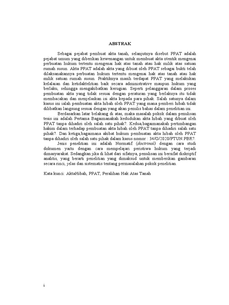 ABSTRAK, Kata Pengantar Terbaru | PDF | Politik