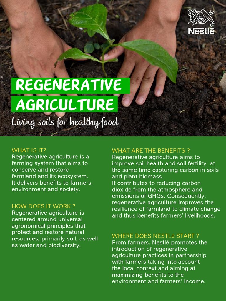 Regenerative Agriculture One Pager - English | PDF | Agriculture | Crop ...