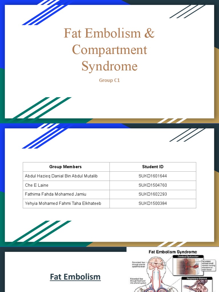 Fat Embolism Syndrome Overview | PDF | Ischemia | Clinical Medicine