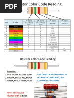 Capacitor Colour Codes and Colour Code Descriptions | PDF | Capacitor | Capacitance