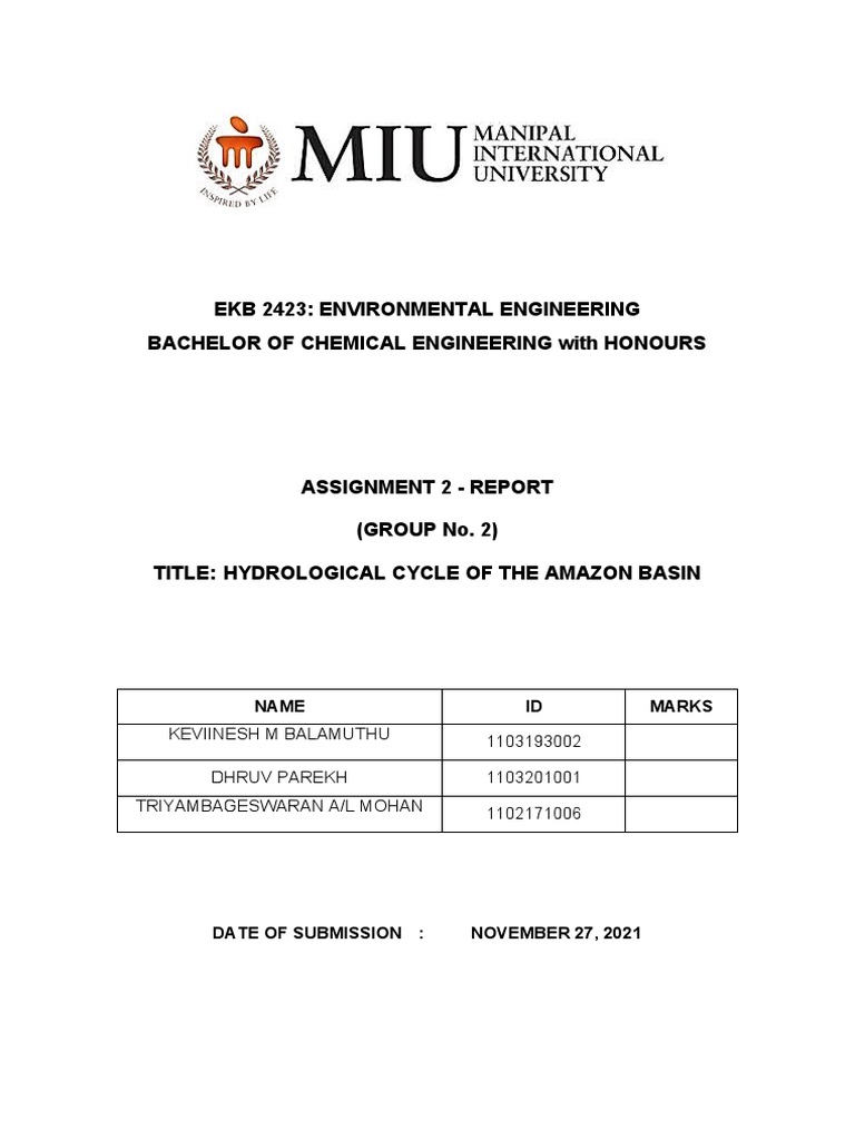 Hydrological Cycle of The Amazon Basin | PDF