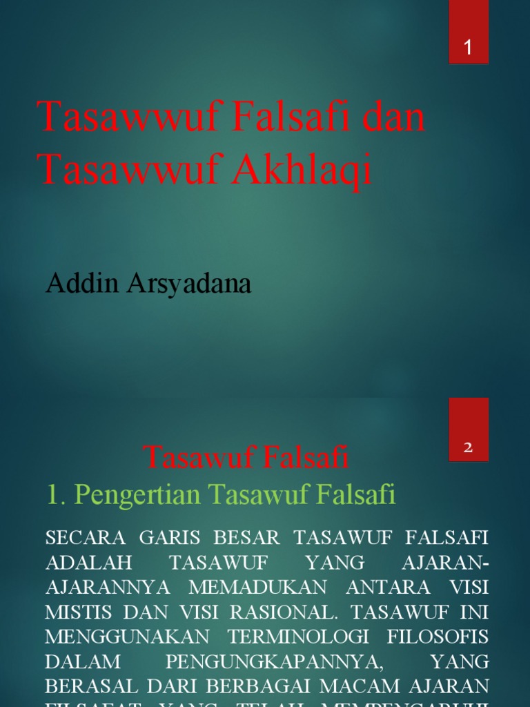 Tasawuf Falsafi dan Akhlaqi | PDF | Sains & Matematika | Agama ...